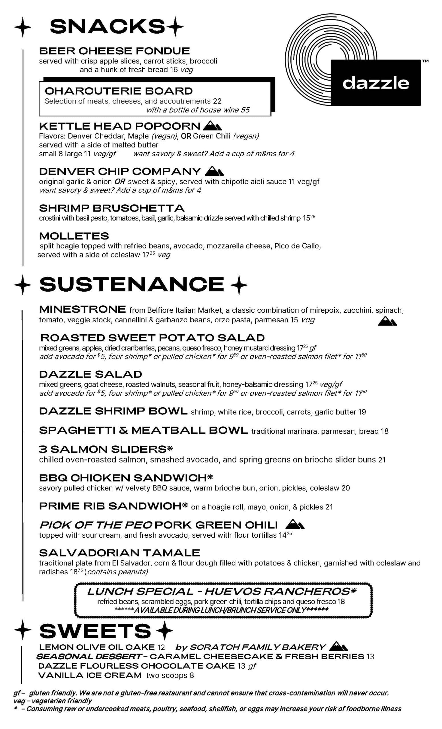 Food + Drink | Dazzle Denver