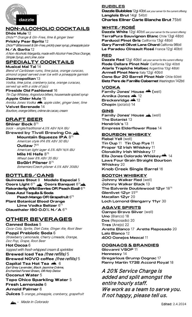 Food + Drink | Dazzle Denver