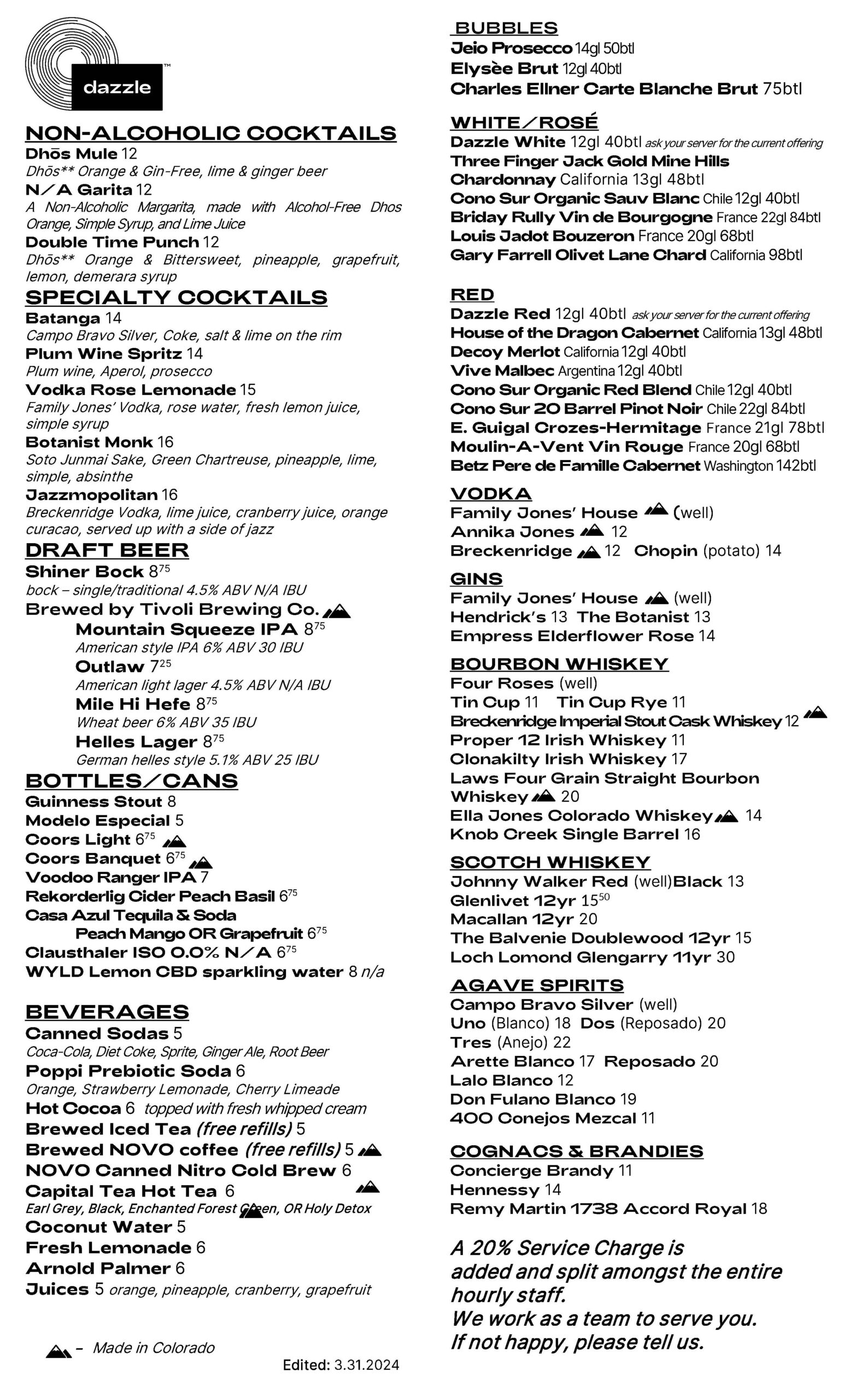 Food + Drink | Dazzle Denver